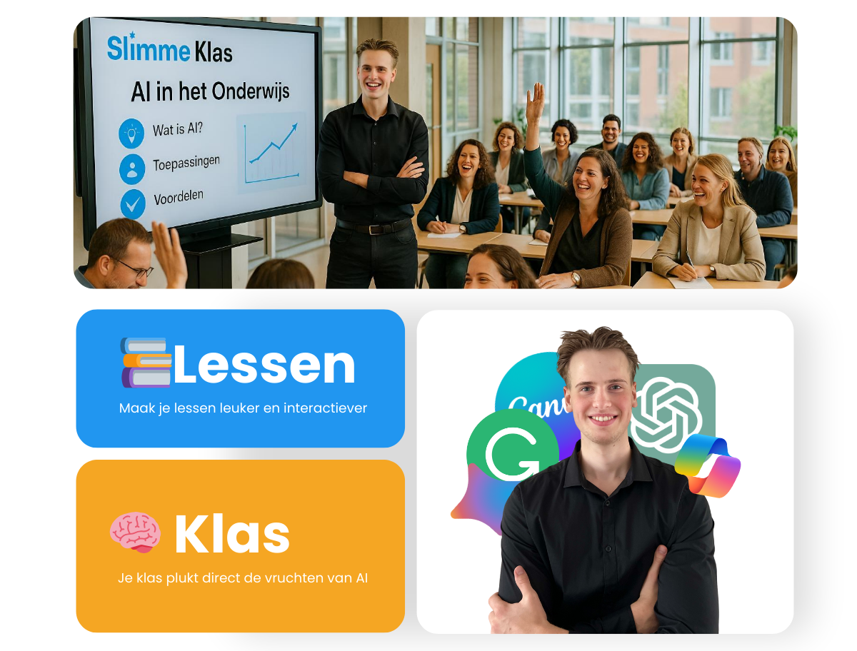 🎓 Slimme Klas | AI voor docenten – Workshops, Trainingen & Tools